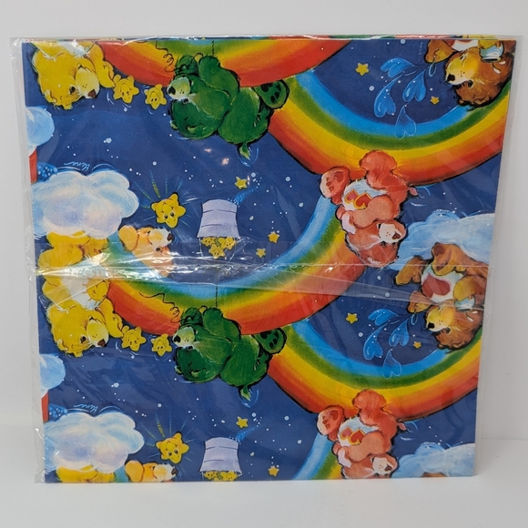 Care Bears | Party Supplies | Care Bears Vintage Wrapping Paper Unused ...